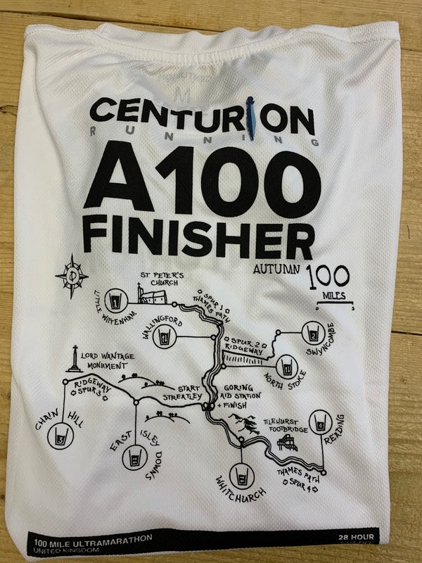 Centurion Running A100 | Autumn 100 Finisher Tee - Centurion Running Ltd